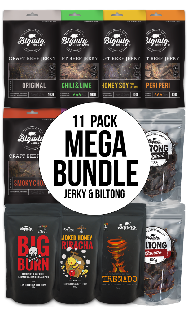 Mega Variety Bundle 11 x 100g Packs | Bigwig Jerky Co.